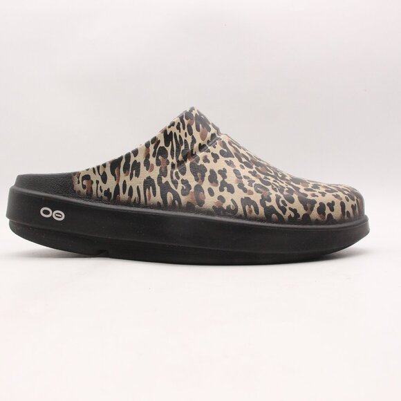 OOFOS | Shoes | Oofos Oocloog Recovery Womens 9 Mens 7 Leopard Print ...